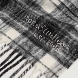 Acne Studios Canada Cashmere Check Scarf