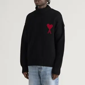 AMI Paris Rollneck Contrasted Adc Jumper