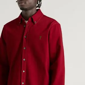 AMI Paris Cotton Button Down Adc Shirt