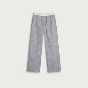 SKIMS Cotton Poplin Sleep Pant - Full Moon Check
