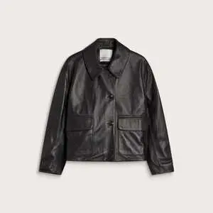 You Must Create Edge Leather Jacket - Brown