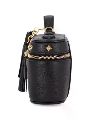 Mcm Pina Logo-stud Leather Vanity Bag