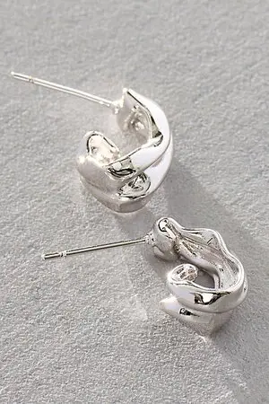 ANITA BERISHA Baby Wave Earrings - Silver
