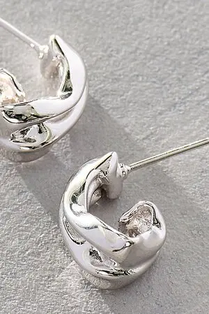 ANITA BERISHA Baby Wave Earrings - Silver