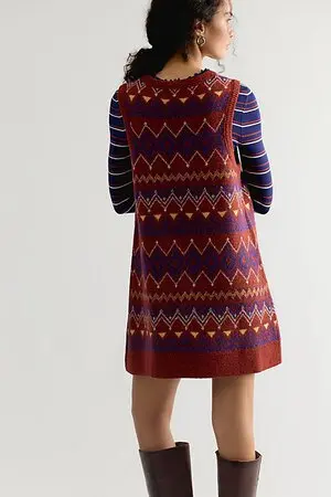 Free People Rowan Barrel Sweater Mini Dress