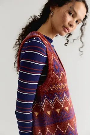 Free People Rowan Barrel Sweater Mini Dress