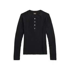 Ralph Lauren Cotton Pointelle Henley Shirt