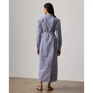 Ralph Lauren Vicki Striped Cotton Day Dress