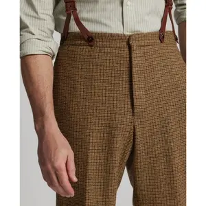 Ralph Lauren Slim Fit Checked Wool Suit Trouser