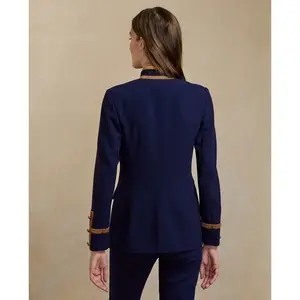 Ralph Lauren Double-breasted Wool Crepe Jacket