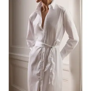 Ralph Lauren Arielle Satin Stretch Poplin Day Dress