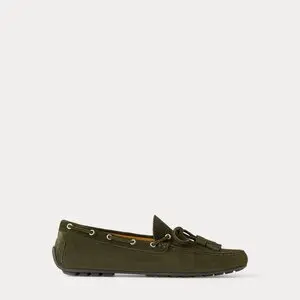 Ralph Lauren Harold Tassel Calf-suede Driver - Thicket Moss