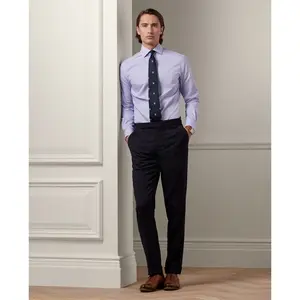 Ralph Lauren Gregory Hand-tailored Wool Suit Trouser - Navy