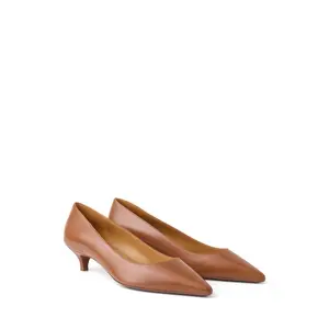 Ralph Lauren Tenney 35 Mm Goatskin Pump - Rl Gold