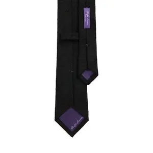 Ralph Lauren Textured Herringbone Linen-blend Tie