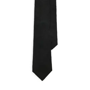 Ralph Lauren Textured Herringbone Linen-blend Tie
