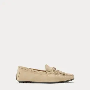 Ralph Lauren Harold Suede Tassel Driver - Stone