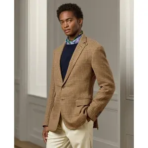 Ralph Lauren Kent Hand-tailored Plaid Suit Jacket