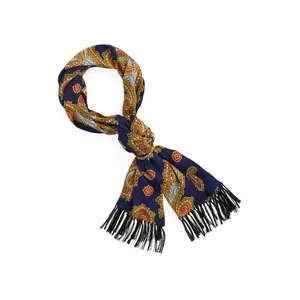 Ralph Lauren Tasseled Paisley-print Scarf