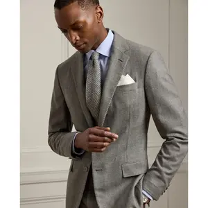 Ralph Lauren Kent Hand-tailored Wool Sharkskin Jacket