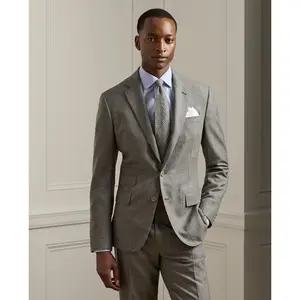 Ralph Lauren Kent Hand-tailored Wool Sharkskin Jacket