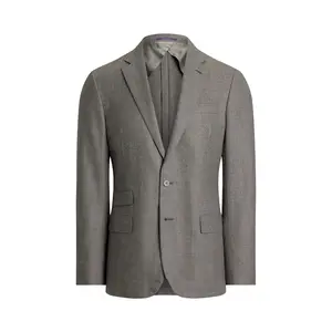 Ralph Lauren Kent Hand-tailored Wool Sharkskin Jacket