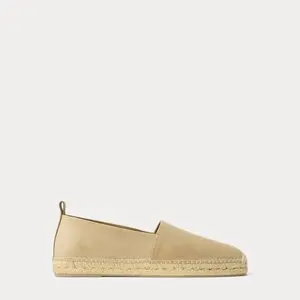 Ralph Lauren Bosworth Suede Espadrille - Stone