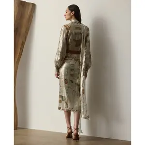 Ralph Lauren Terry Equestrian-print Cocktail Dress