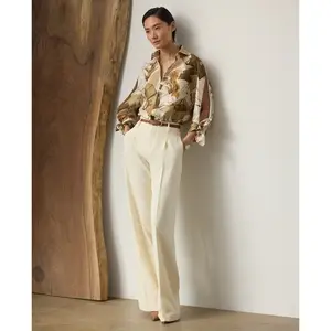 Ralph Lauren Karen Diary-print Silk Twill Blouse