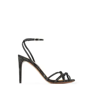 Ralph Lauren Kiera 95 Mm Embellished Metallic Sandal