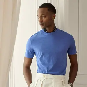 Ralph Lauren Lisle Crewneck T-shirt - Periwinkle Melange