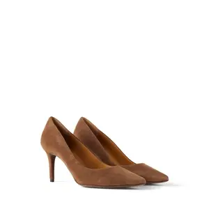 Ralph Lauren Tenney 75 Mm Goat-suede Pump