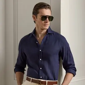 Ralph Lauren Linen Shirt - Classic Navy
