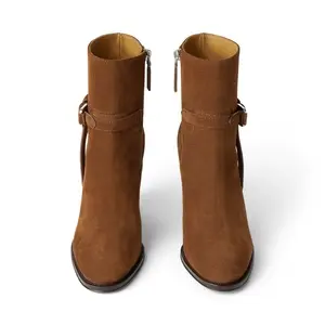 Ralph Lauren Donnely 90 Mm Calf-suede Bootie