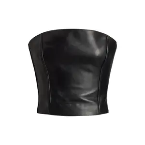 Ralph Lauren Gwyneth Lambskin Bustier