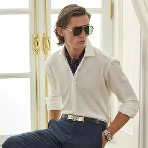 Ralph Lauren Knit Oxford Shirt White