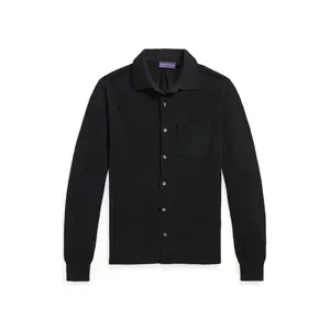 Ralph Lauren Textured Silk-cotton Shirt Sweater