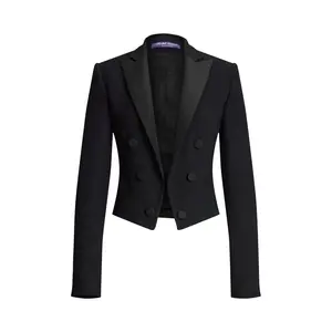 Ralph Lauren Spencer Wool Crepe Tuxedo Jacket