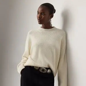 Ralph Lauren Embellished Cashmere Crewneck Sweater