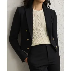 Ralph Lauren Spencer Wool Crepe Jacket