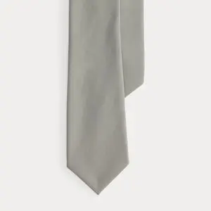 Ralph Lauren Wool Gabardine Tie - Light Grey
