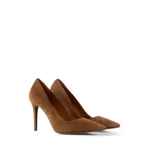 Ralph Lauren Tenney 95 Mm Goat-suede Pump