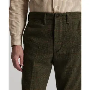 Ralph Lauren Windowpane Wool Tweed Officer’s Pant
