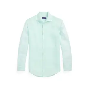 Ralph Lauren Basket-weave Linen Shirt - Mint