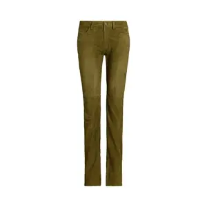 Ralph Lauren Scottie Perforated Lamb-suede Pant