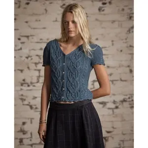 Ralph Lauren Linen-blend Cable-knit Top