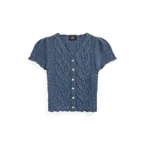 Ralph Lauren Linen-blend Cable-knit Top