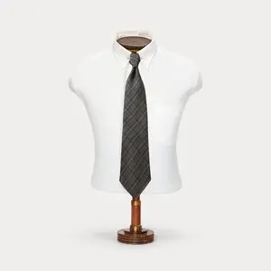 Ralph Lauren Handmade Plaid Silk Twill Tie - Olive
