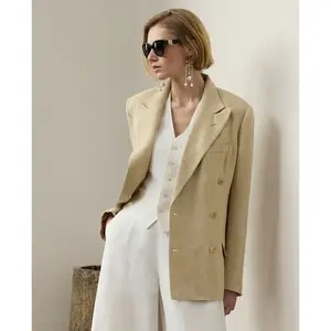 Ralph Lauren Vannesa Linen-blend Tweed Jacket