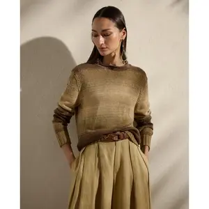 Ralph Lauren Ombré Linen-blend Rollneck Sweater